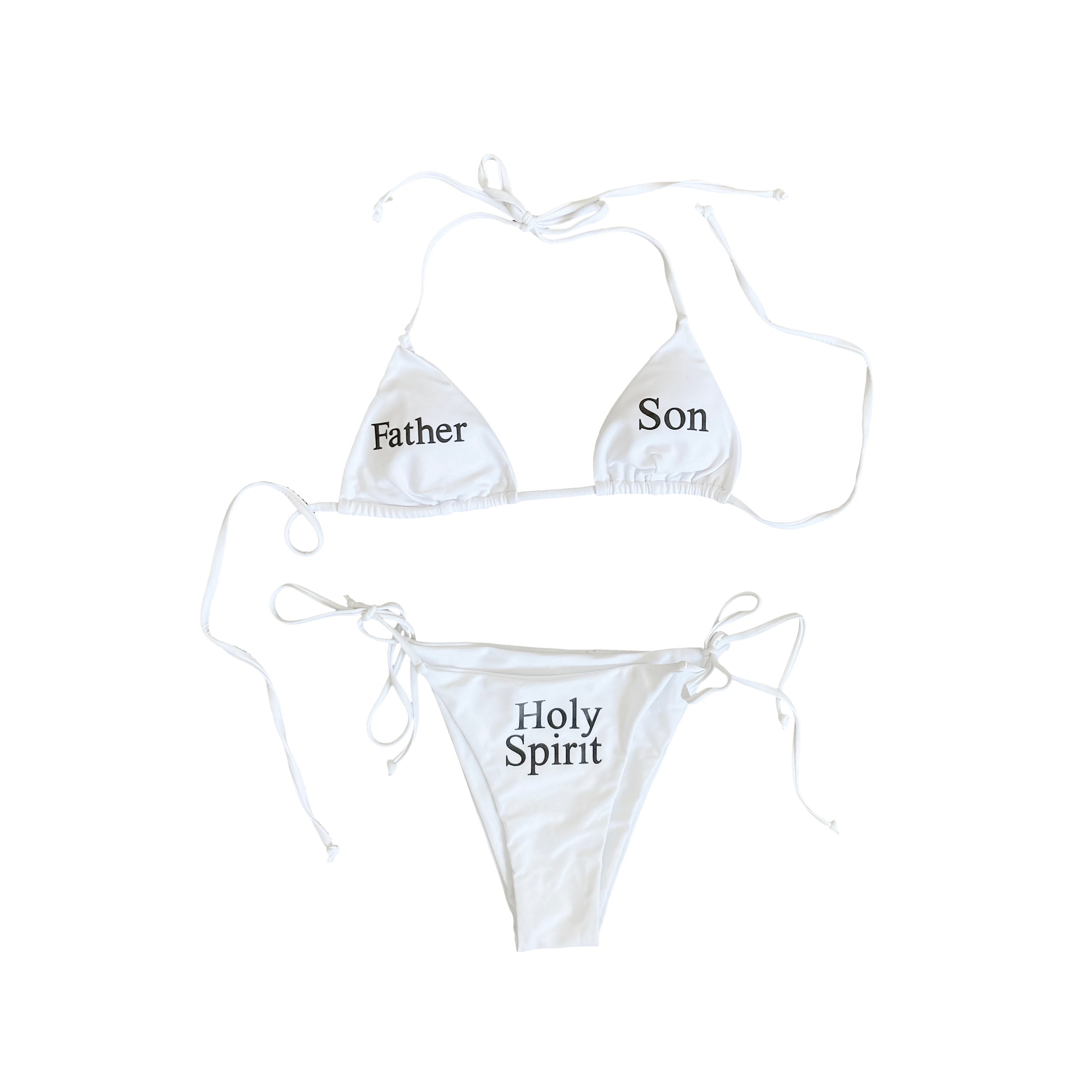 Holy Trinity Bikini Set White – Praying